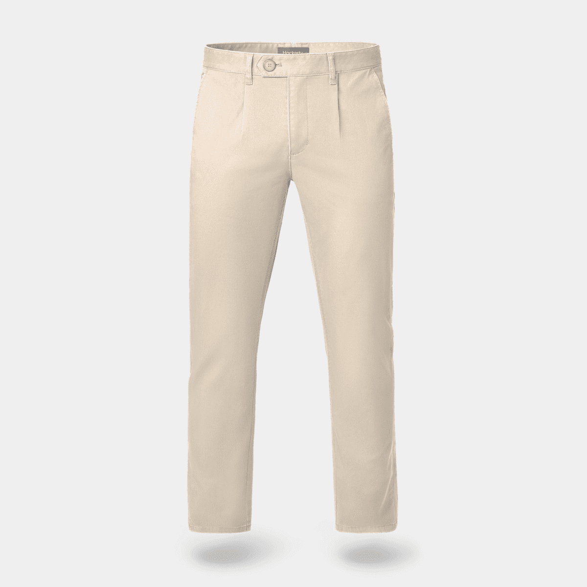 Beige pleated Chinos