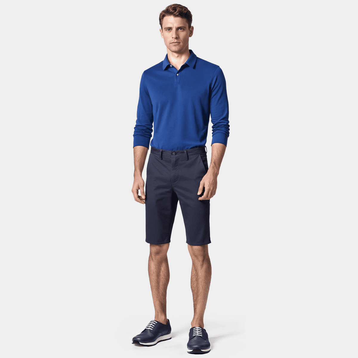 Mid Blue Chino Shorts