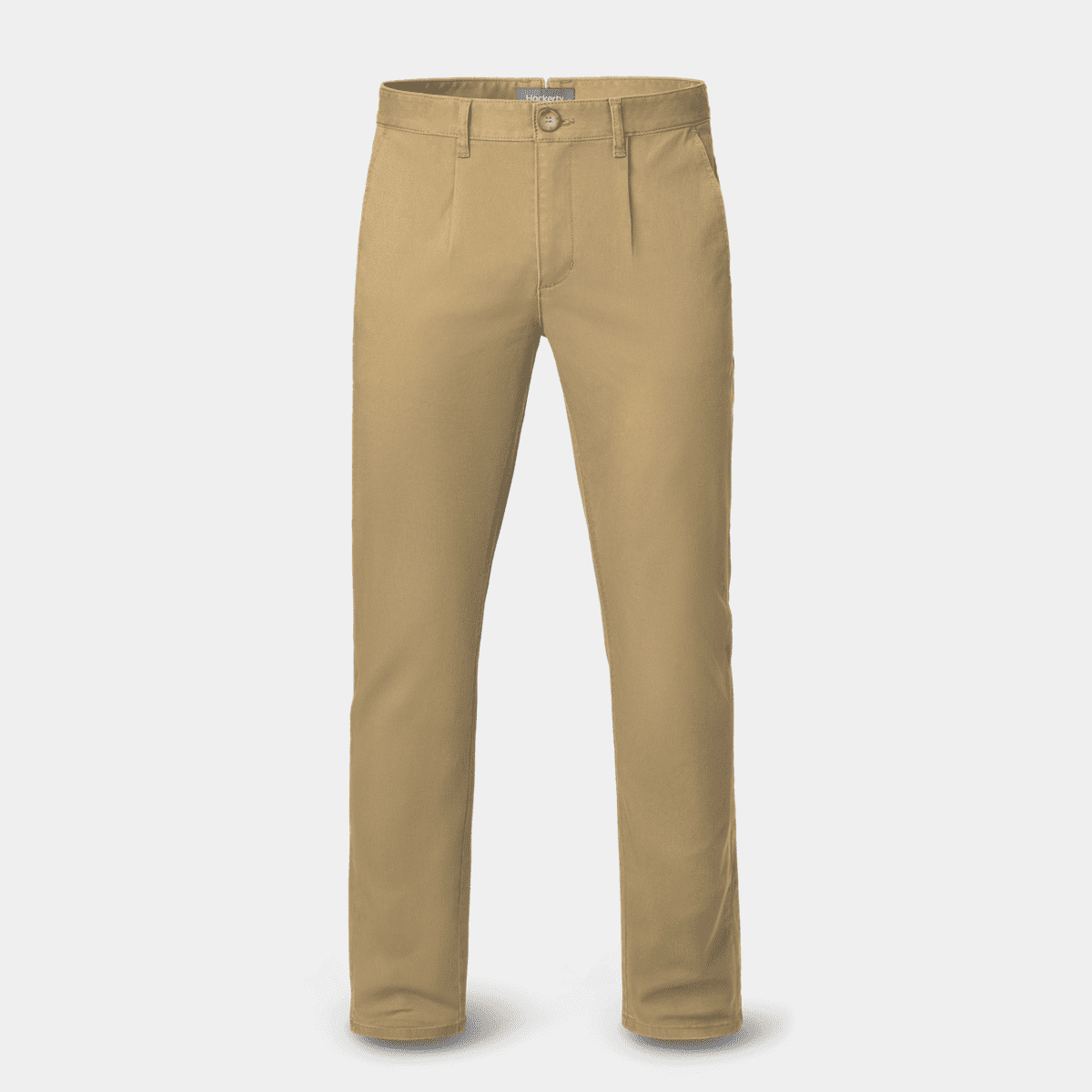 Khaki Brown pleated Chino pants