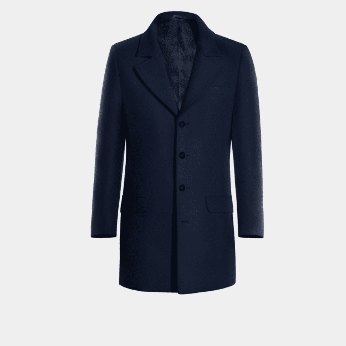 Navy Blue Overcoat