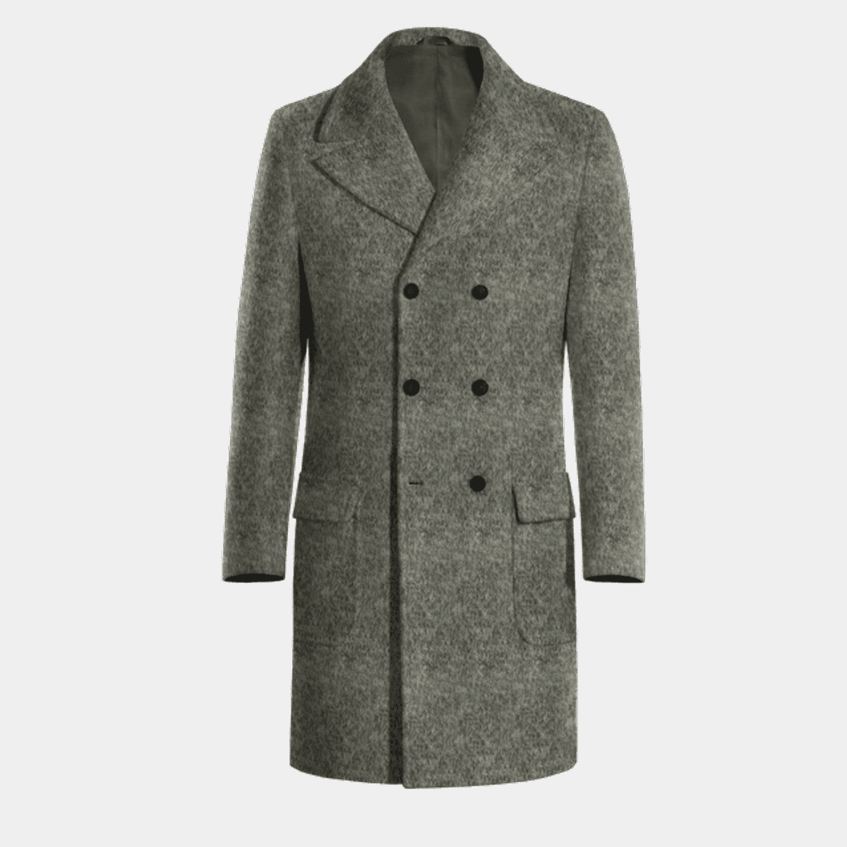 Abrigo Cruzado largo gris