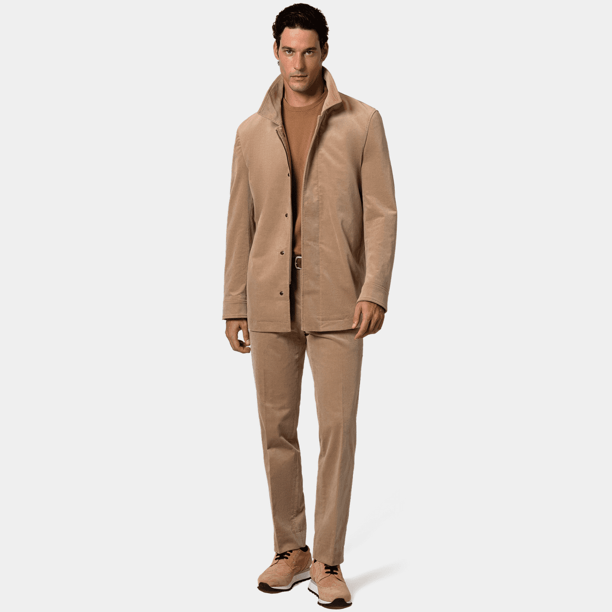 Lightweight Collared Sand Field jacket with vents