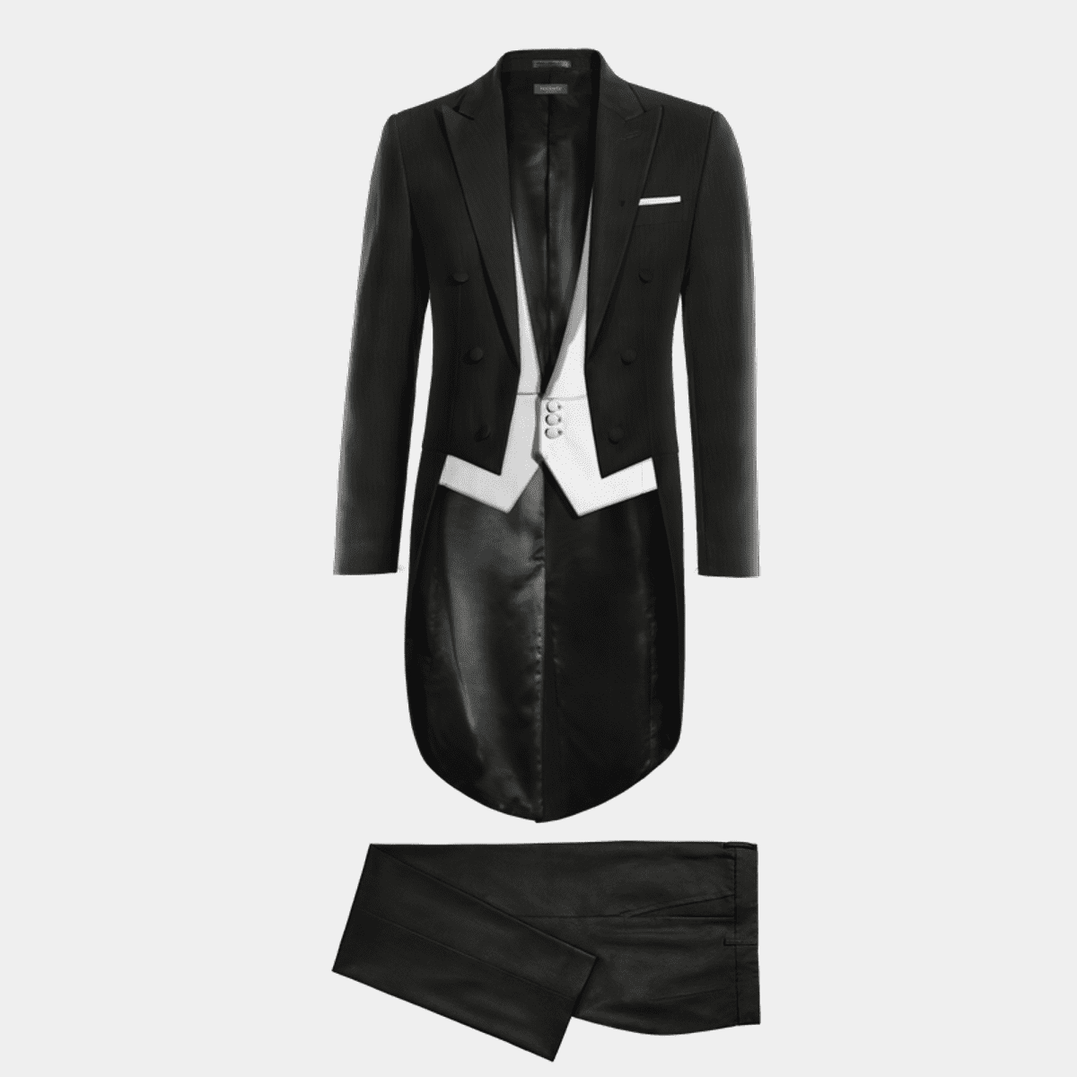 Schwarzer Dreiteiliger Frack