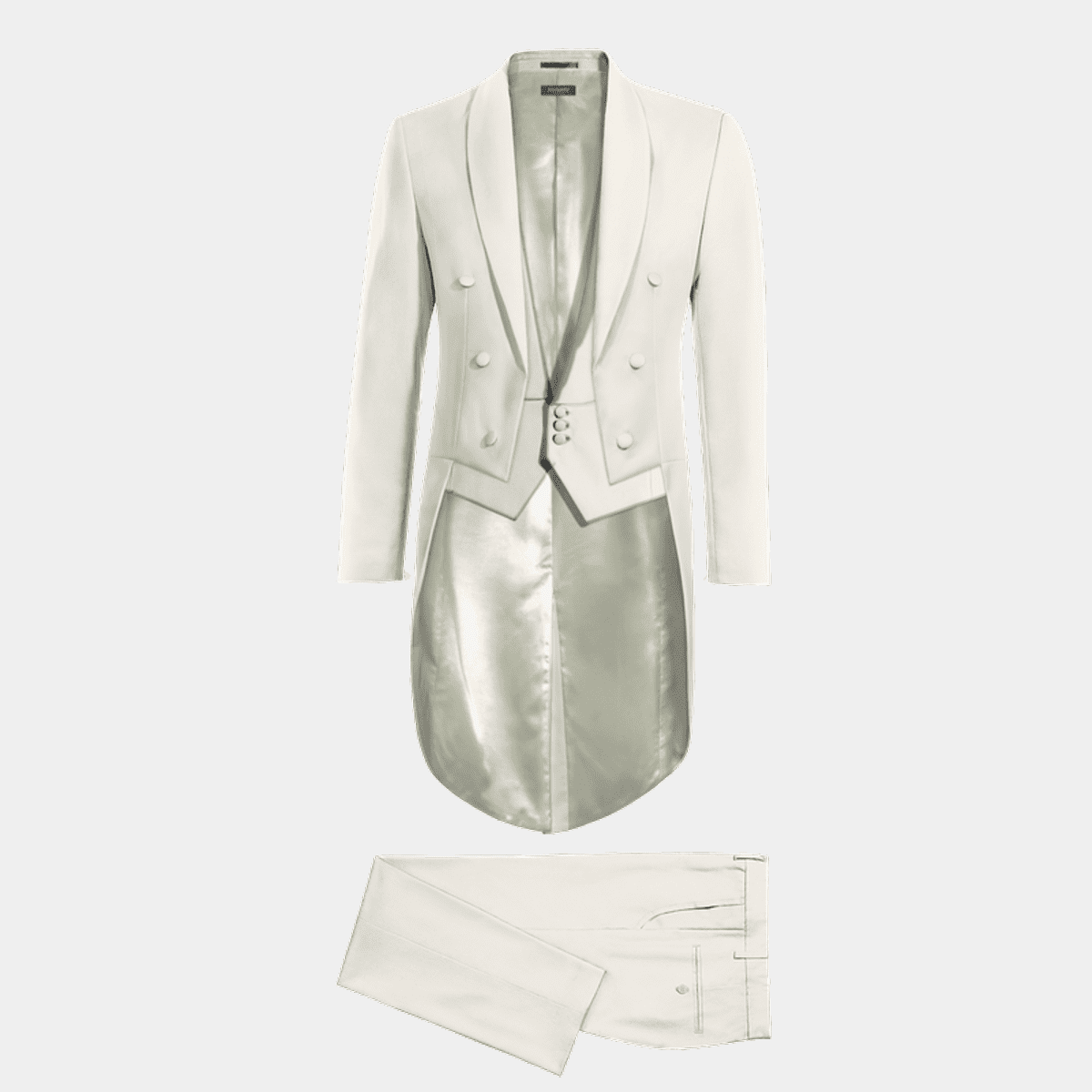 Queue de pie blanc avec gilet blanc