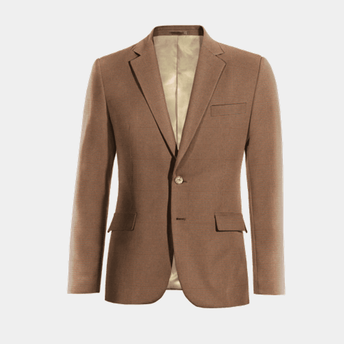 Reddish brown houndstooth wrinkle-free stretch Suit Jacket