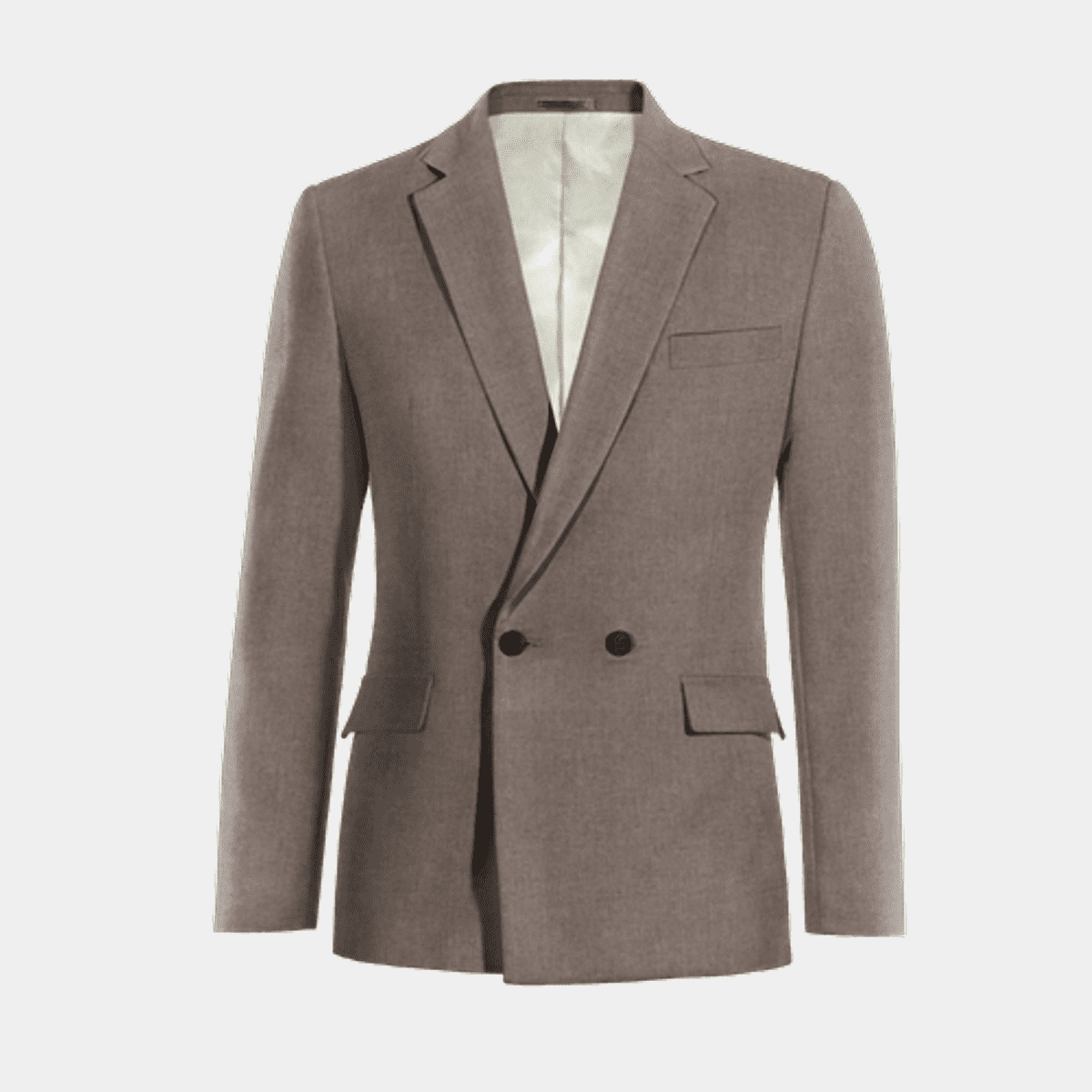 Veste croisée chocolat chevrons légère