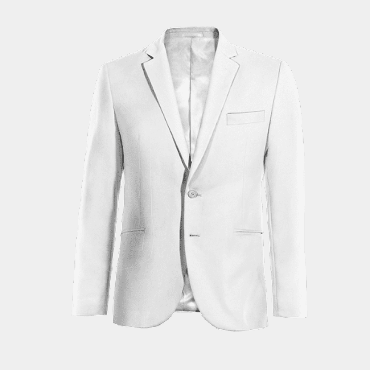All white linen essential Jacket