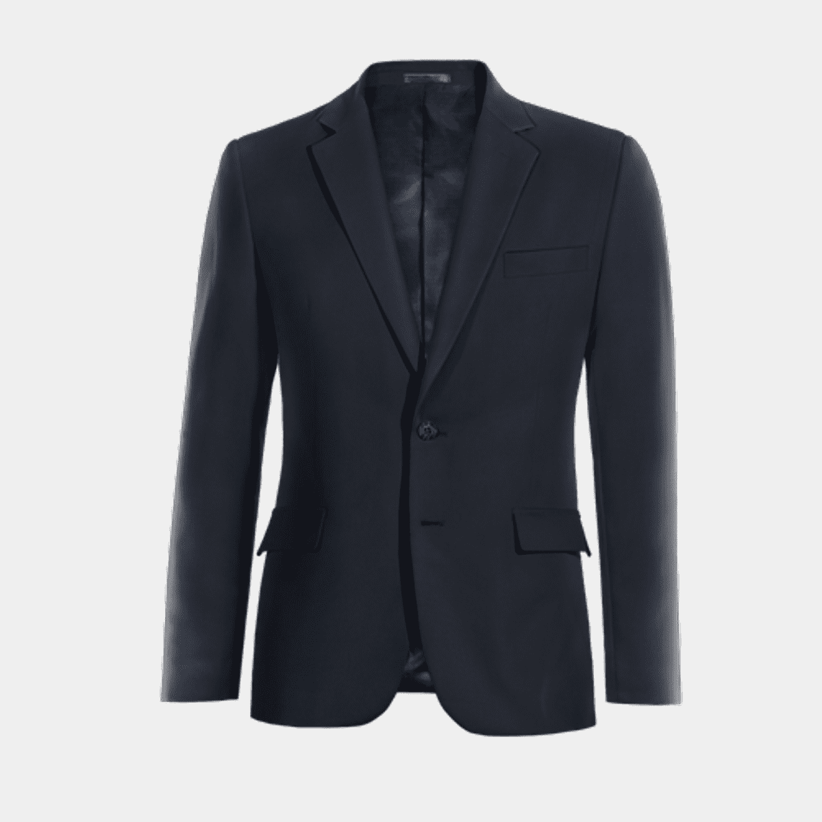 Navy blue stretch Merino Wool premium Suit Jacket