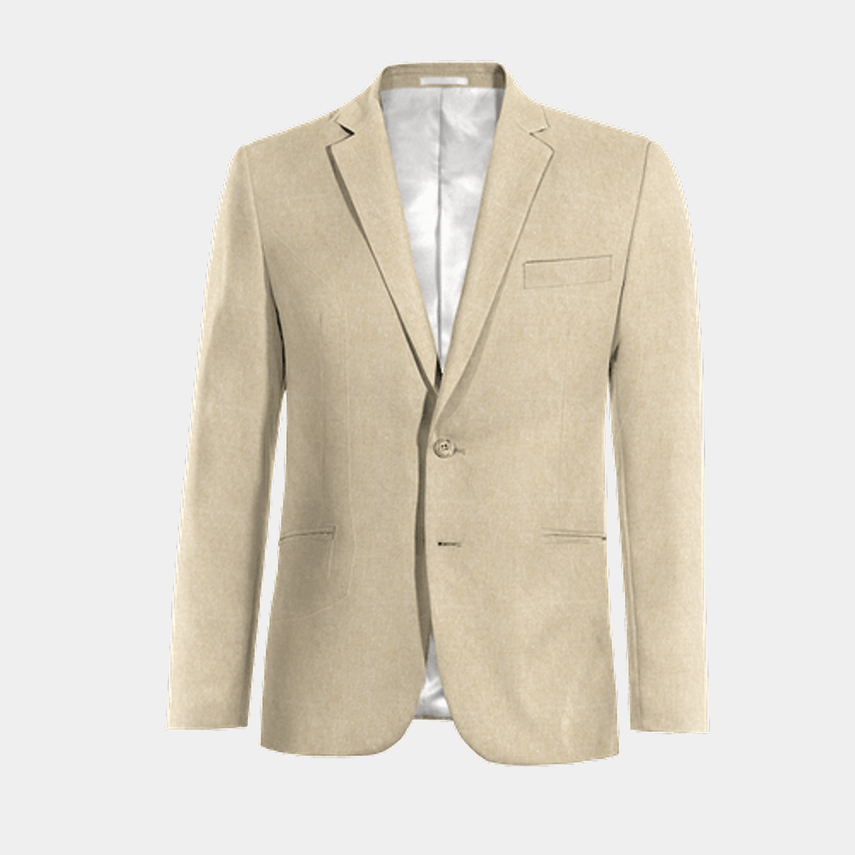 Beige linen essential Blazer
