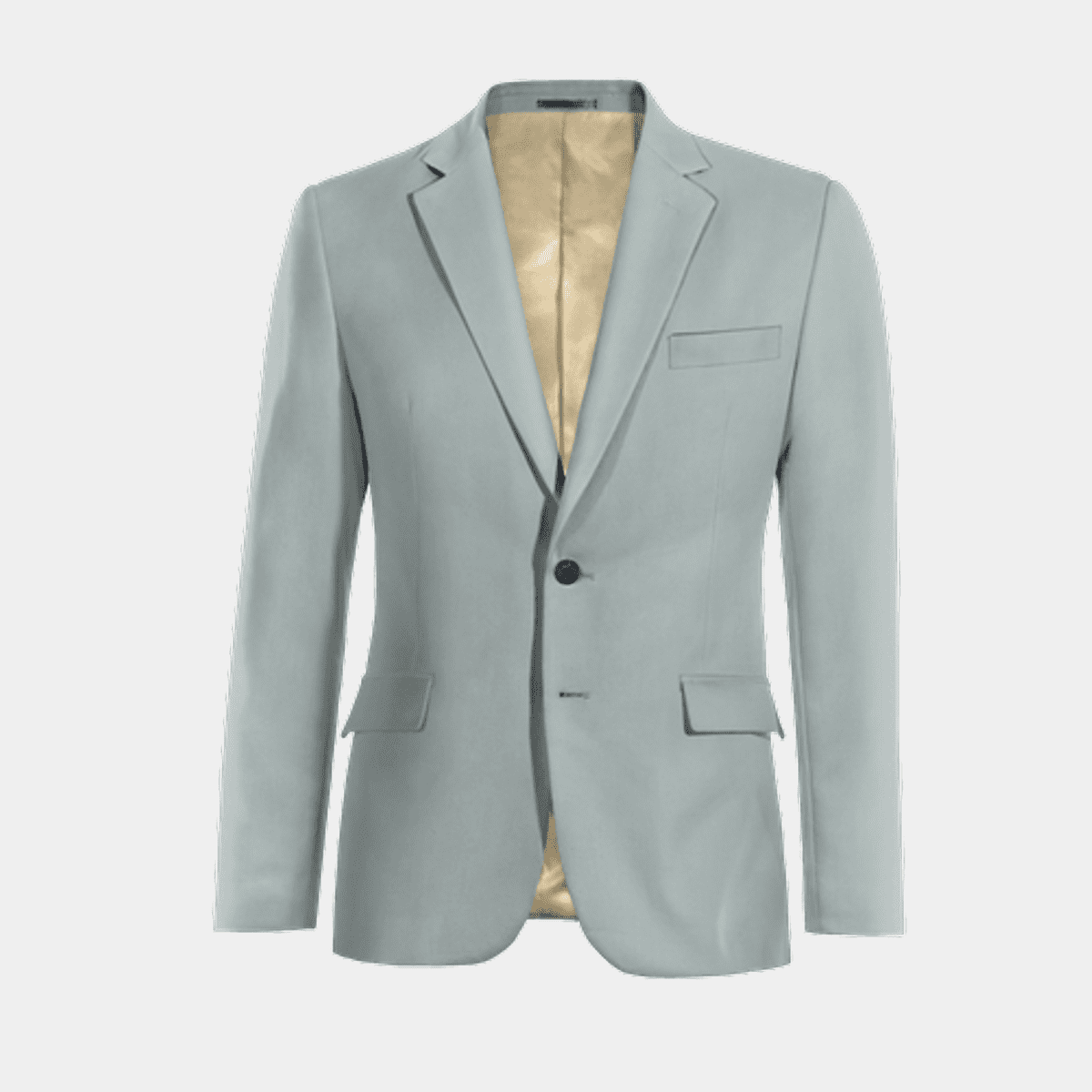 Dusty blue stretch slim fit Blazer