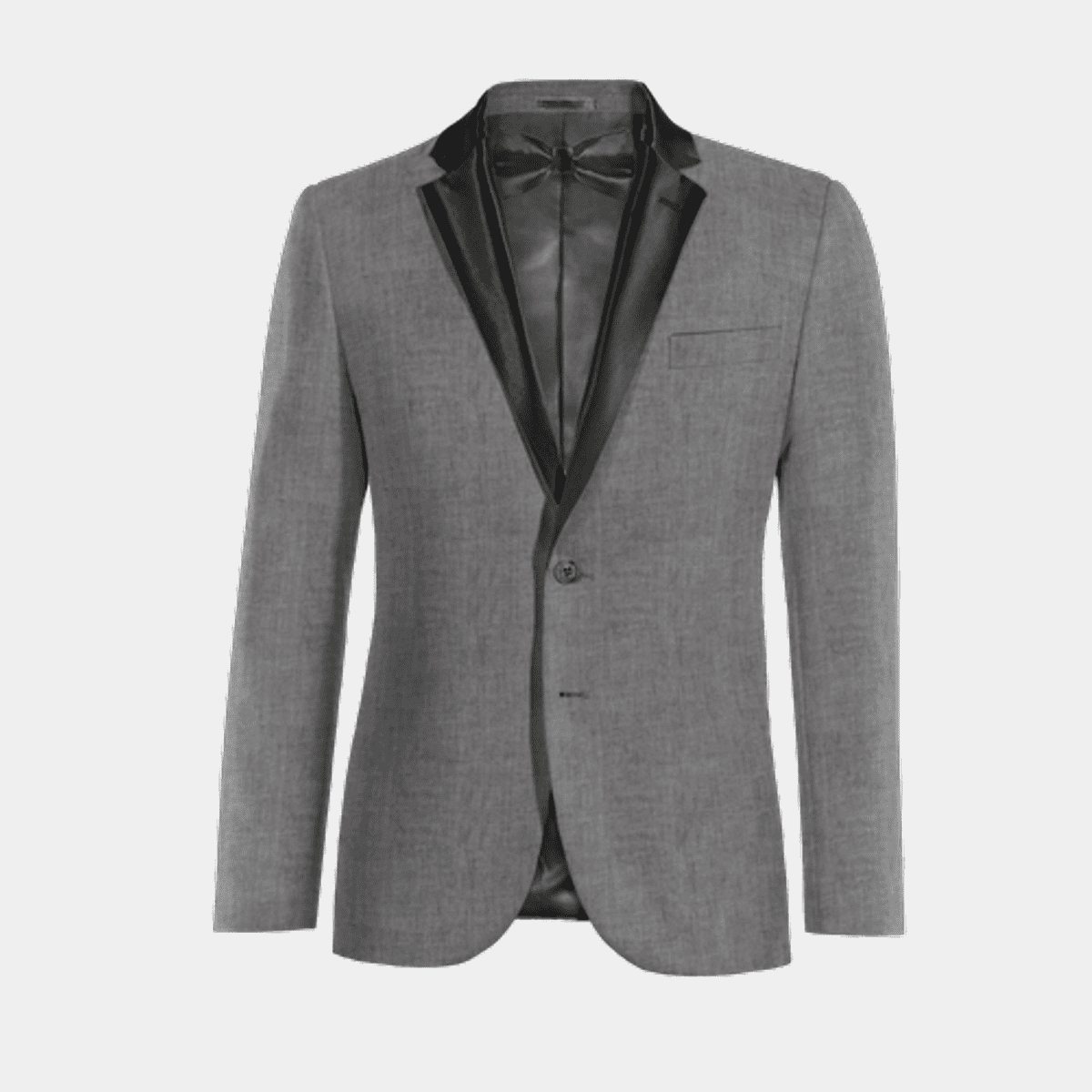 Blazer Smoking gris de lino ligera