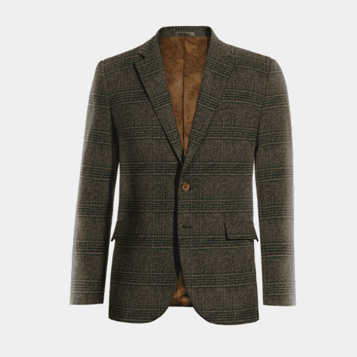 Brown overcheck tweed limited Jacket