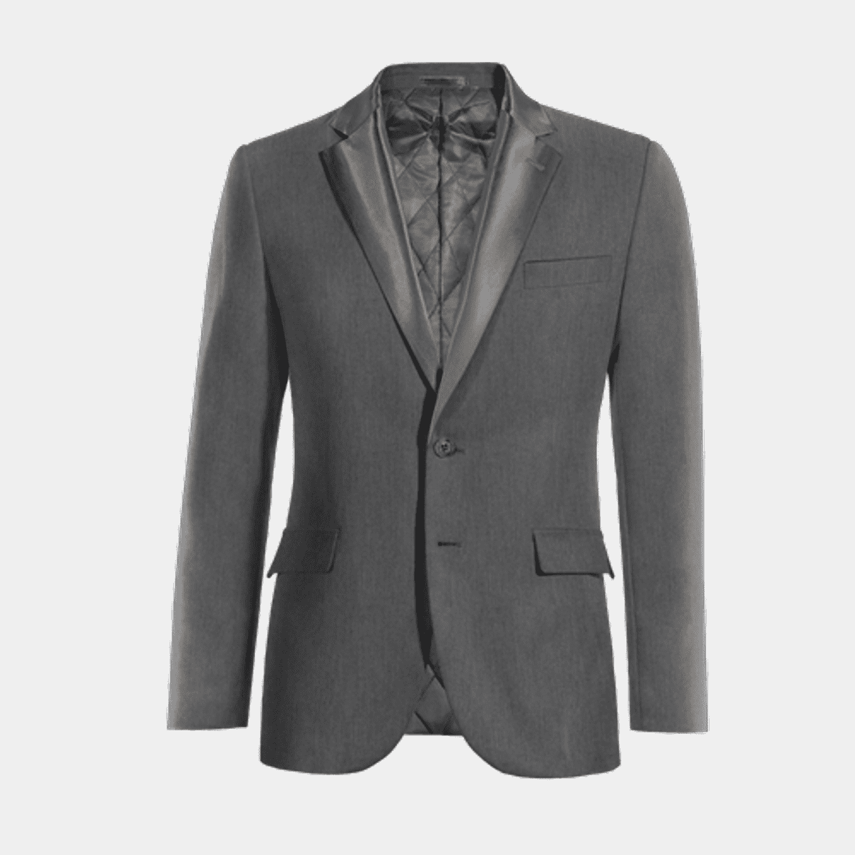 Charcoal stretch Tux Jacket