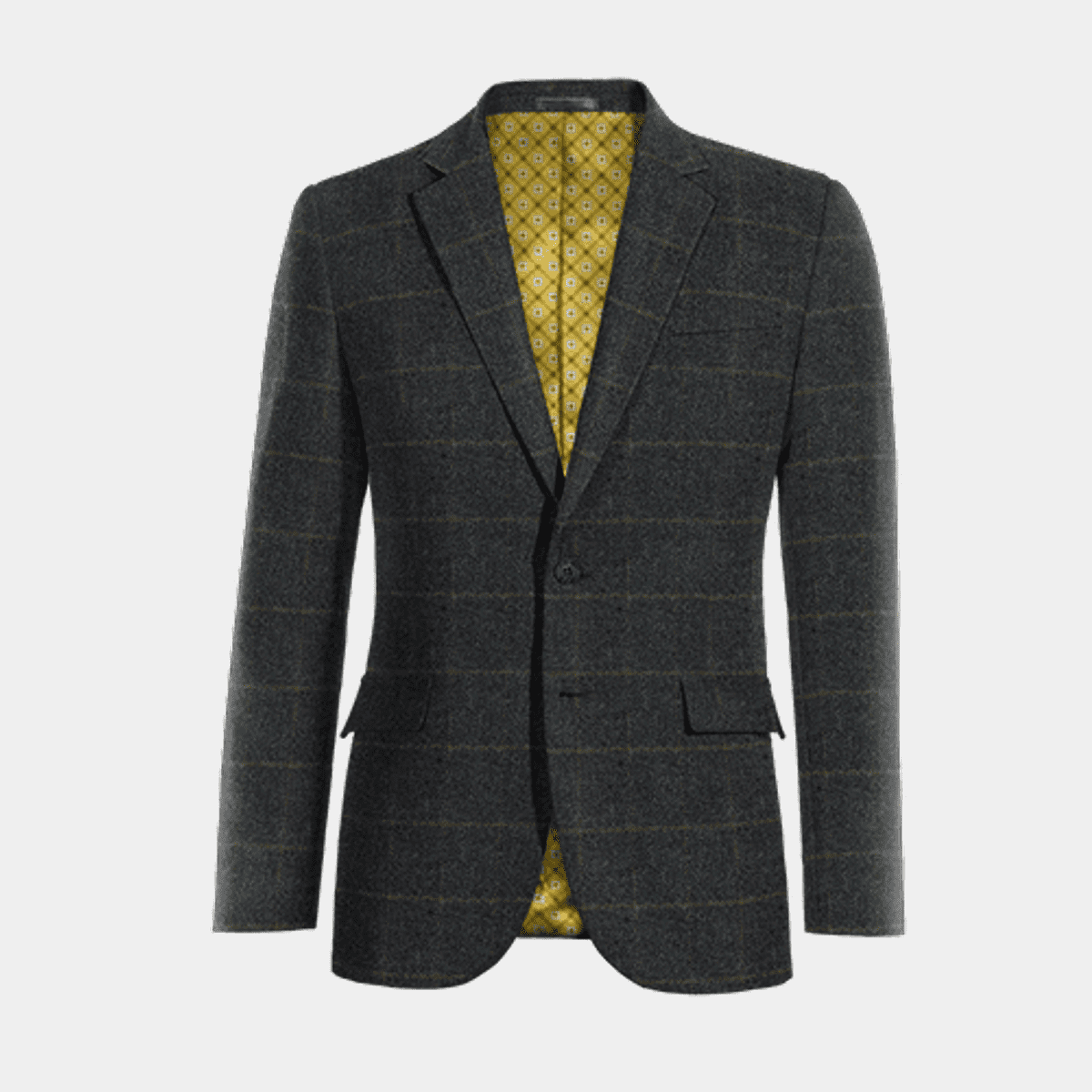 Blue windowpane tweed limited Jacket