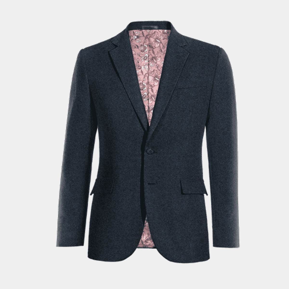Navy blue donegal tweed essential Suit Jacket