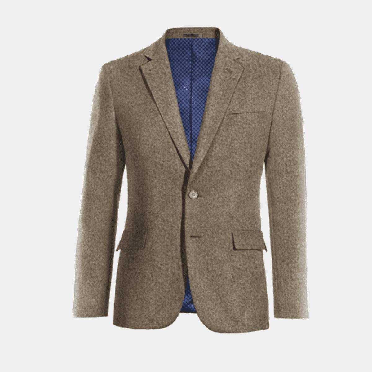 Light brown donegal tweed essential Jacket with elbow patches