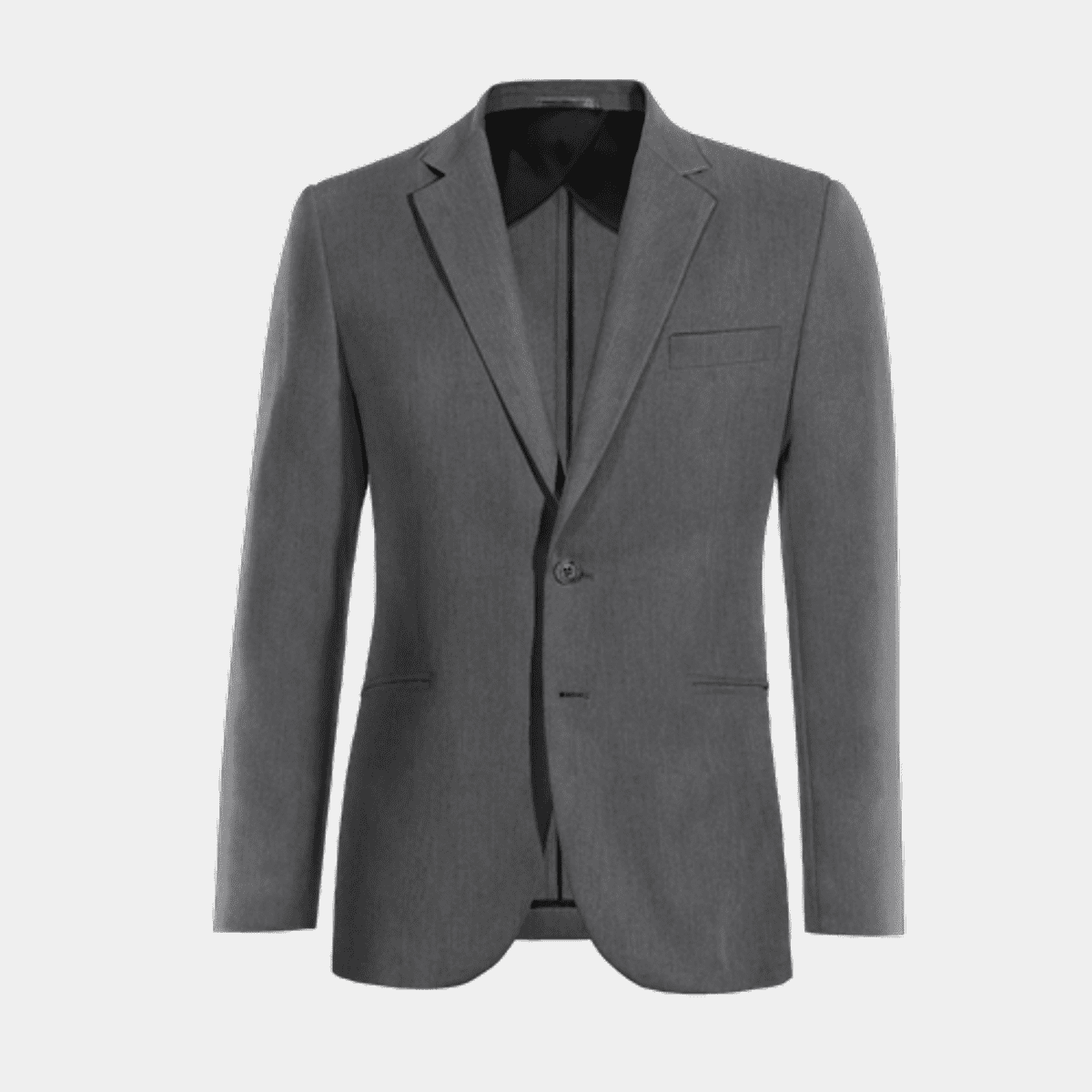 Charcoal stretch year-round unlined Suit Jacket