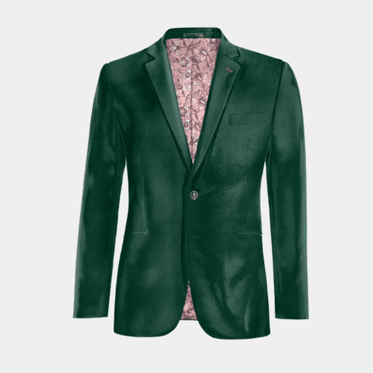 Emerald green velvet limited edition Suit Jacket with elbow patches