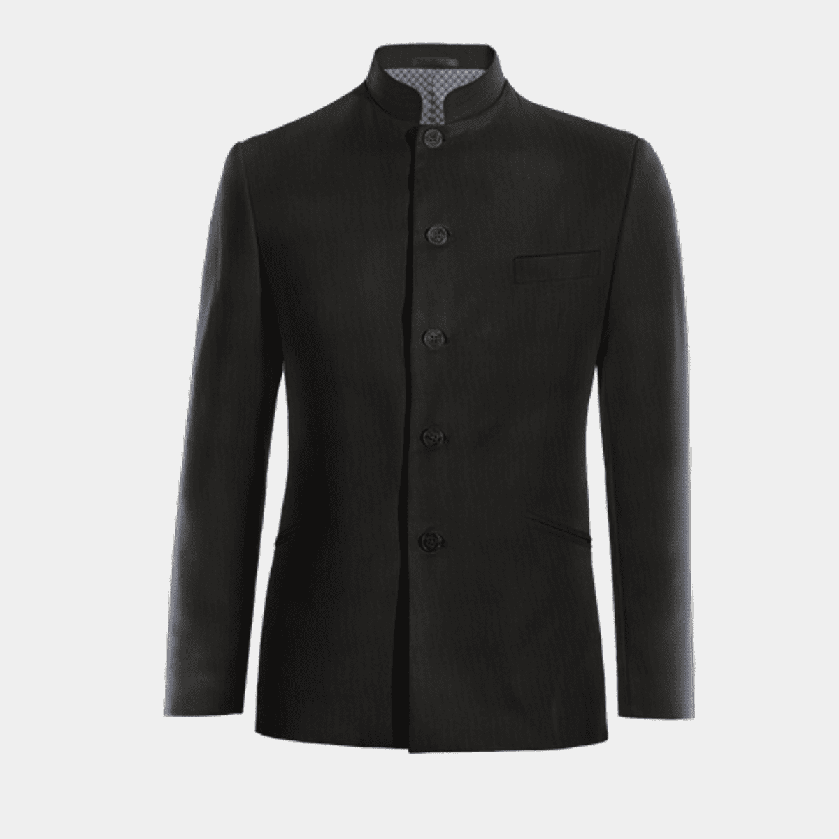 Black bean mao slim fit Jacket