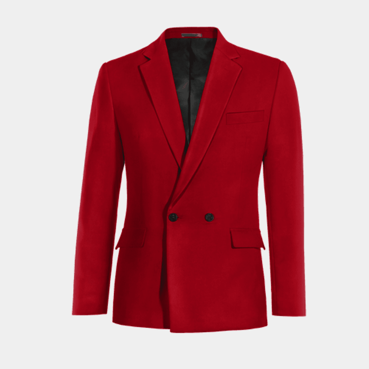 Red velvet two buttons double-breasted Suit Jacket
