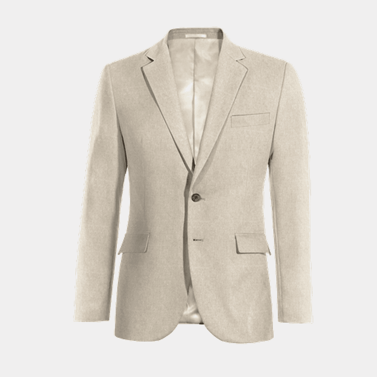 Beige linen slim fit Blazer