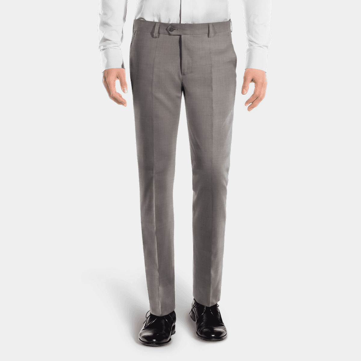 Stretch light gray slim fit Trousers