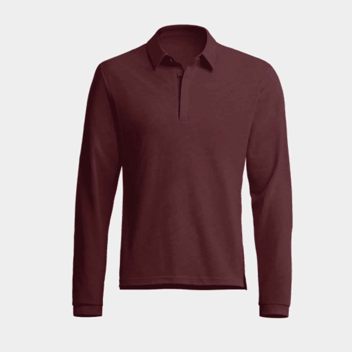 Burgundy pique rugby shirt