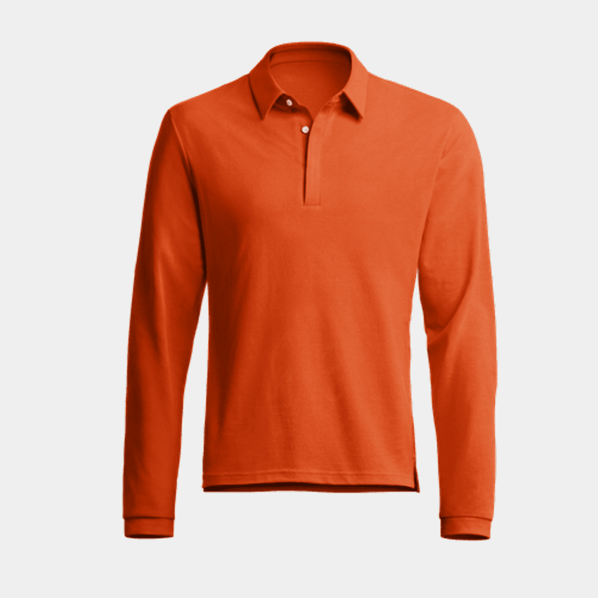 Orange pique rugby shirt