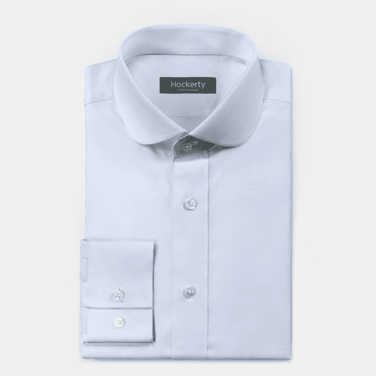 Premium wrinkle-free light blue poplin round collar Shirt