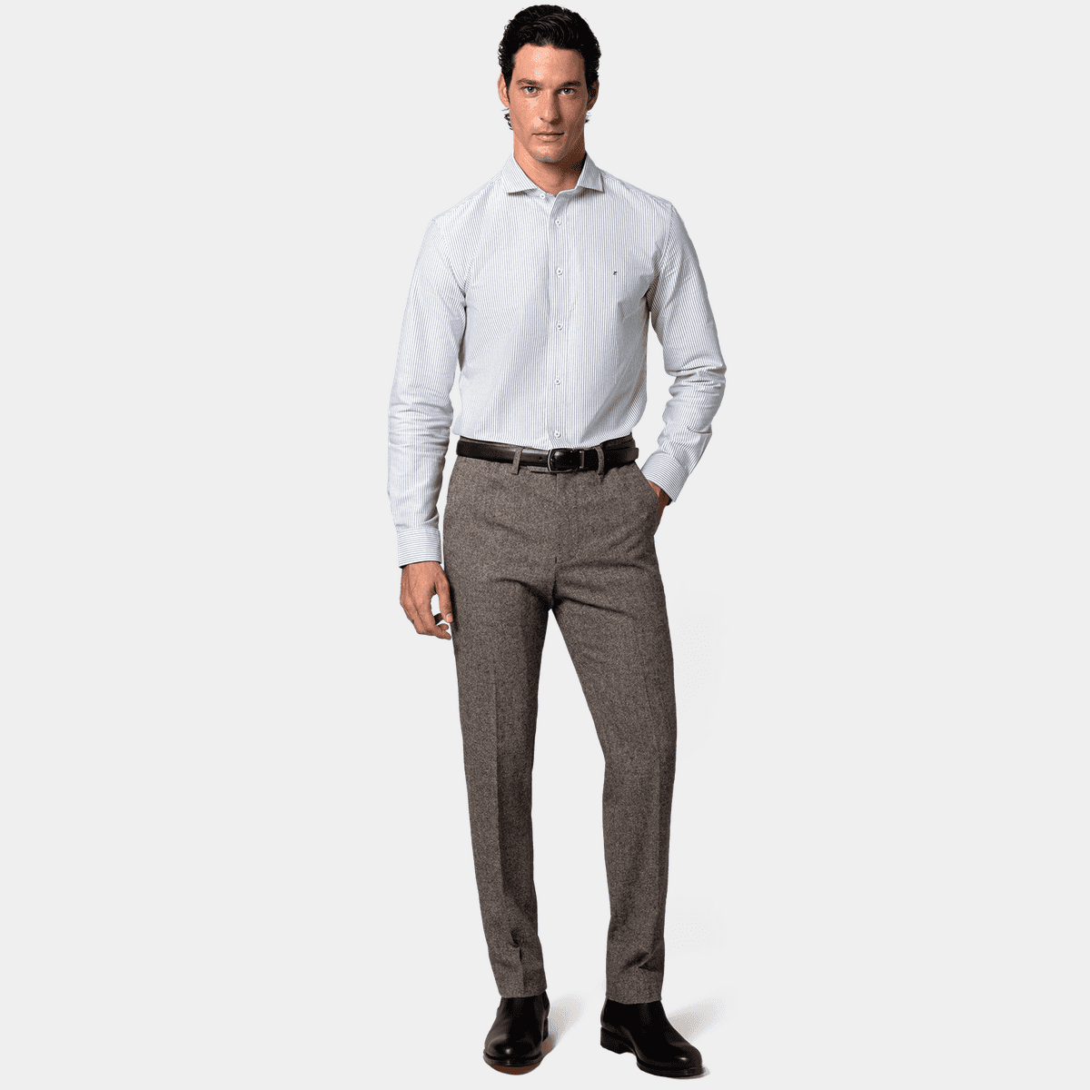 Grey bengal stripes oxford Shirt