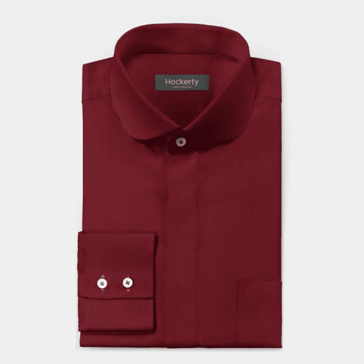 Red Rounded Collar shirts | Hockerty