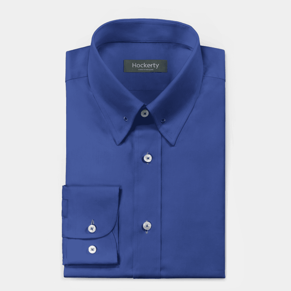 Cobalt blue poplin 100% cotton pin collar Shirt
