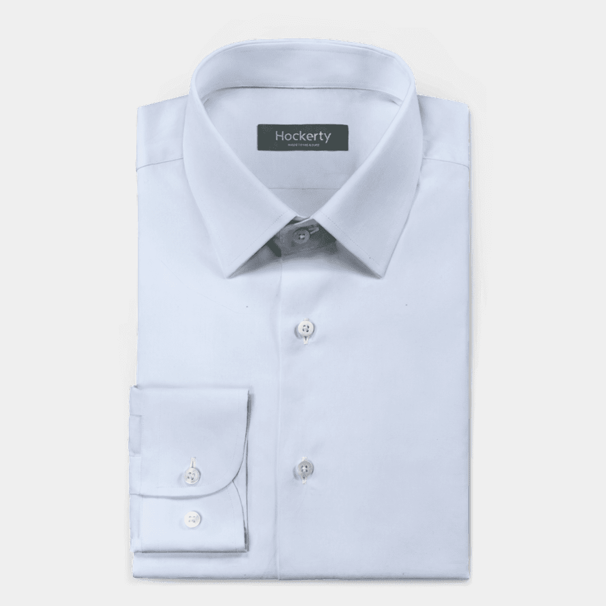 Camisa premium azul claro popelín resistente a las arrugas