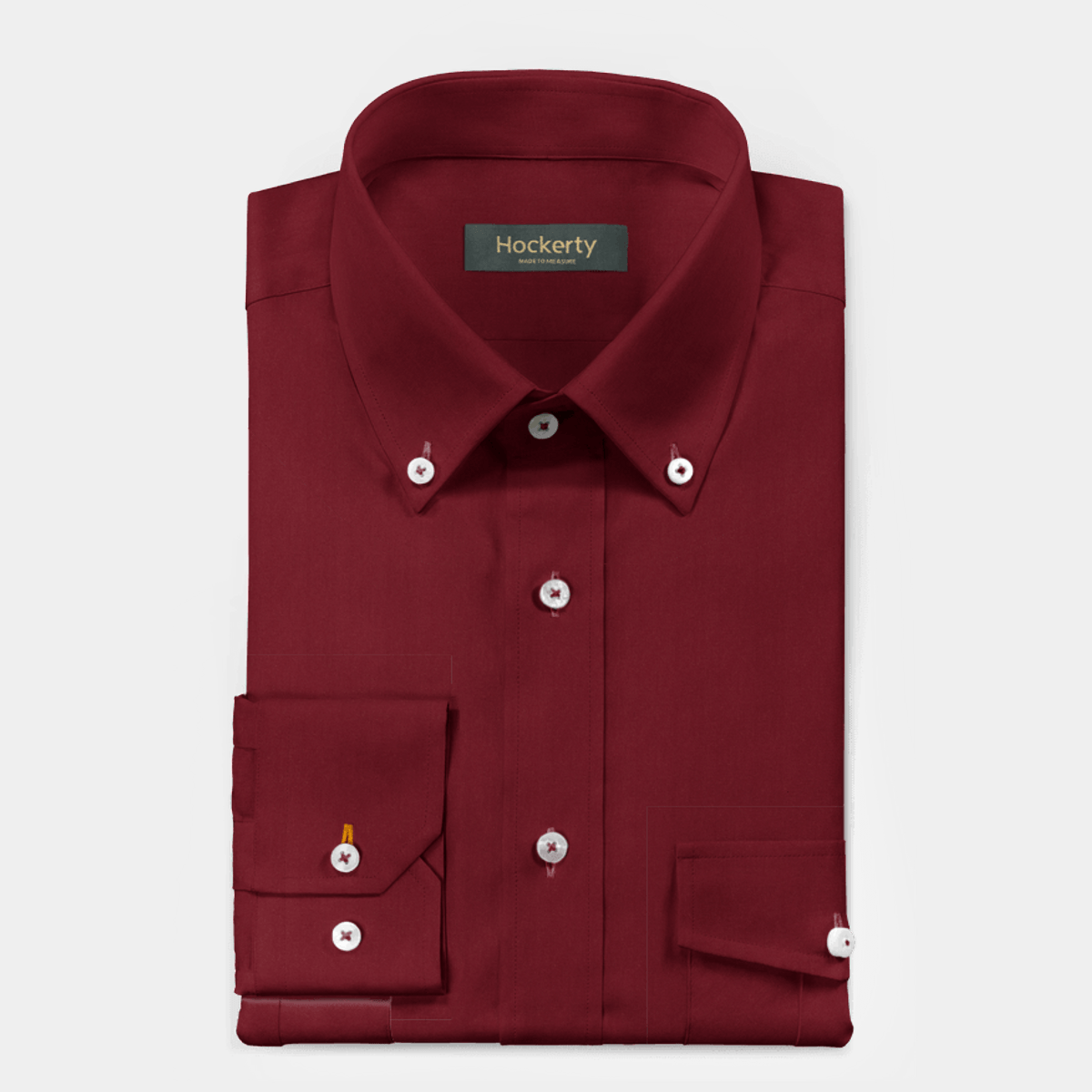 Imperial red button down Shirt with chest pockets