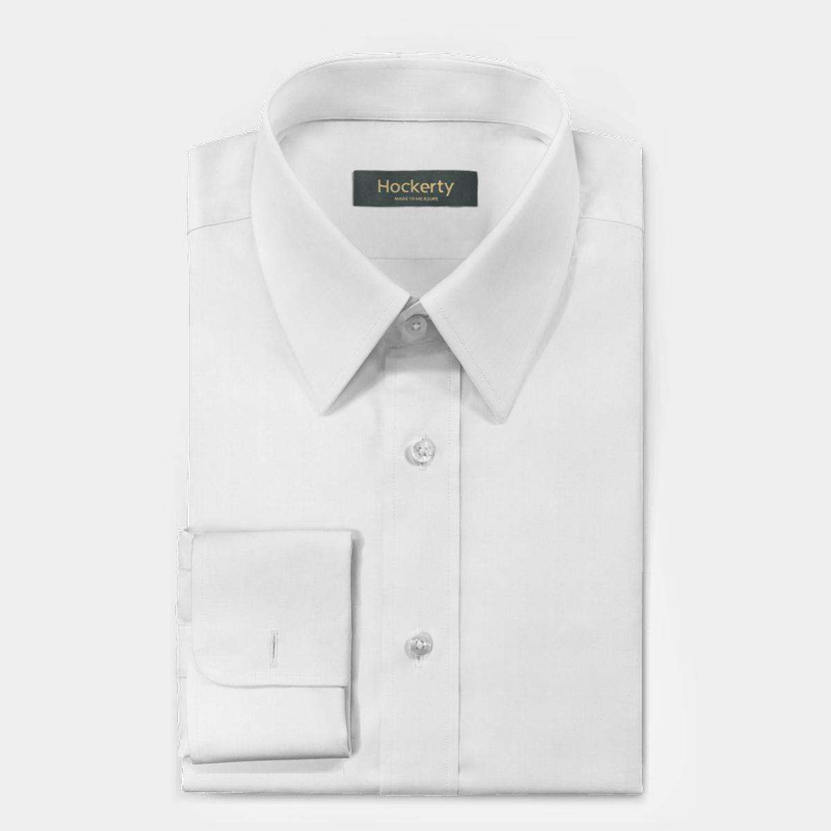 White double cuff poplin point collar Shirt