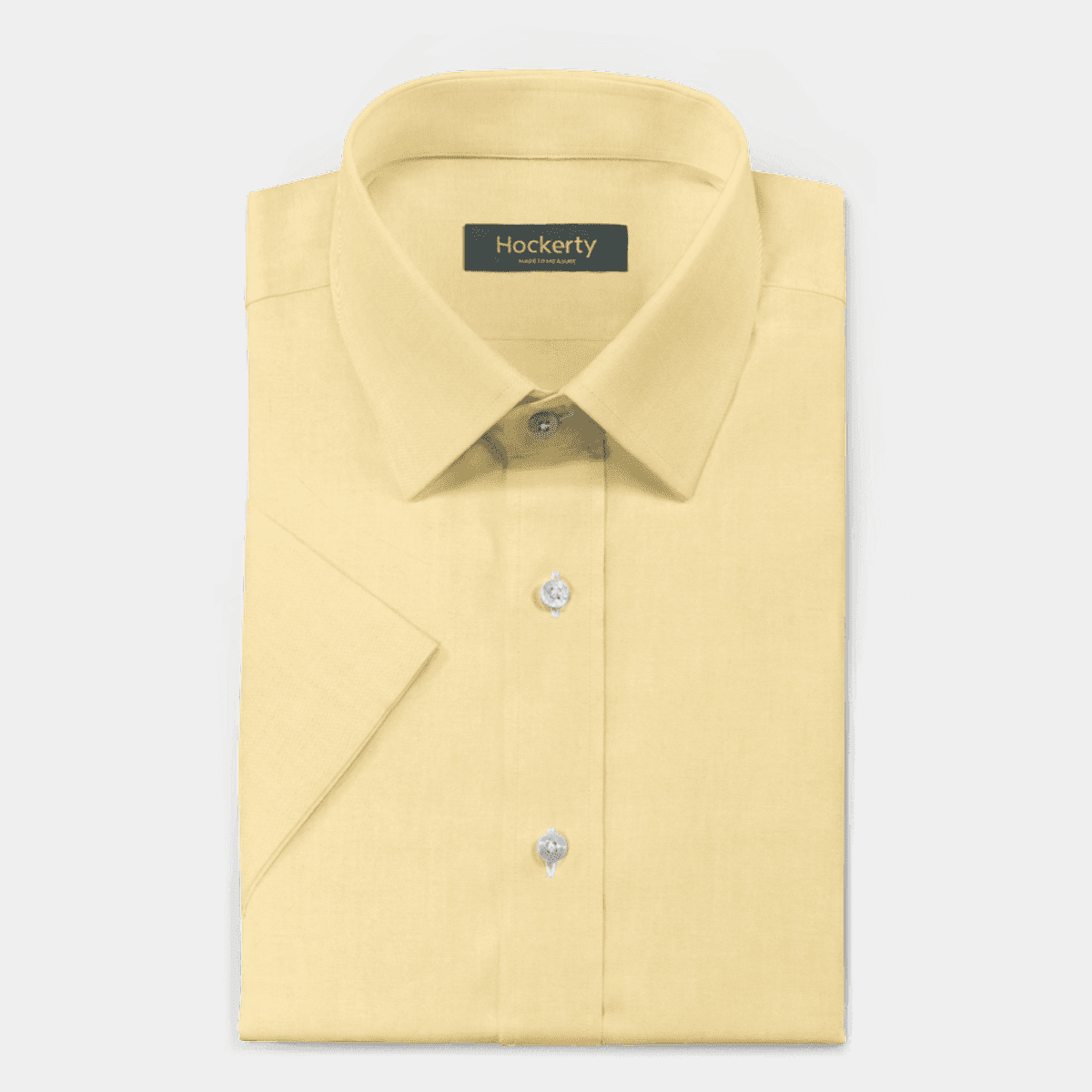 Light yellow short sleeve oxford Shirt