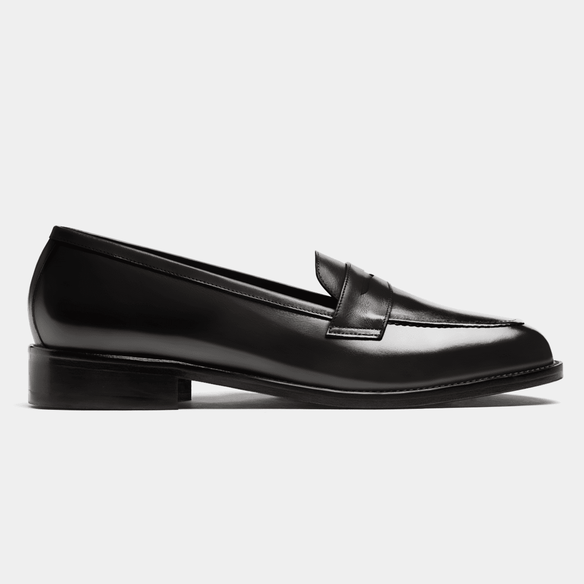 Penny Loafers in black leather