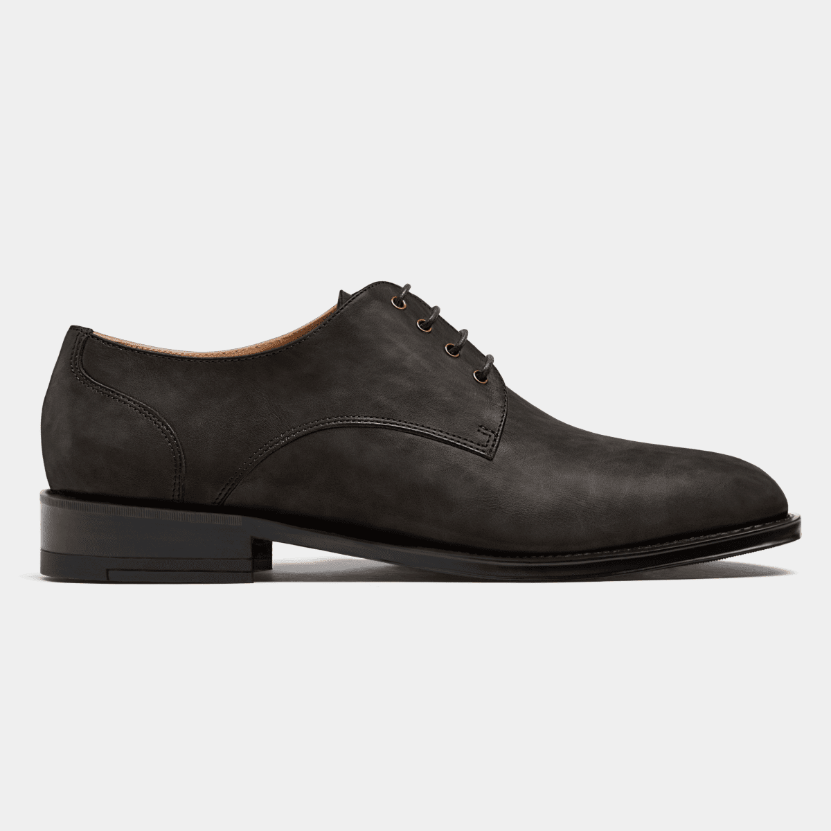 Chaussures Derby en cuir ciré gris