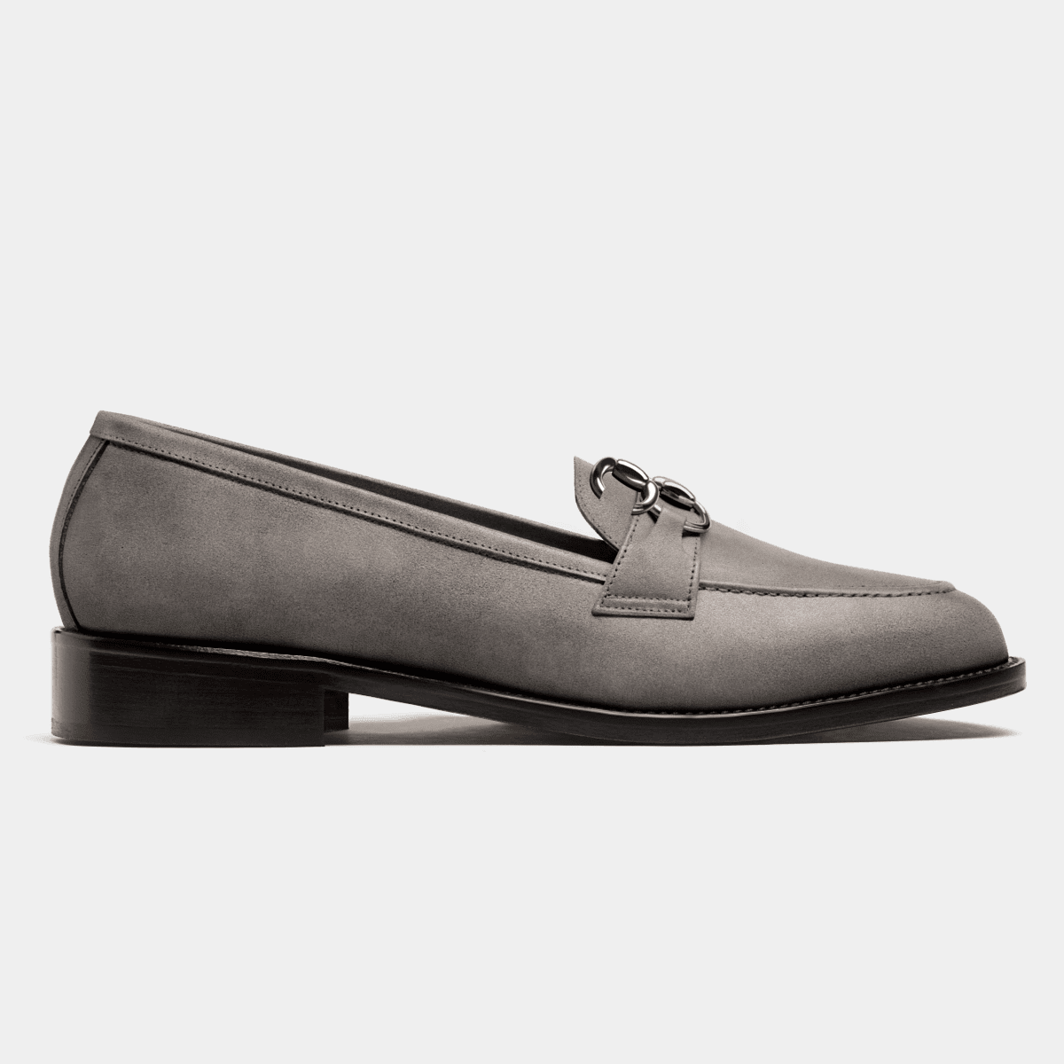 Bit Loafer in gray suede