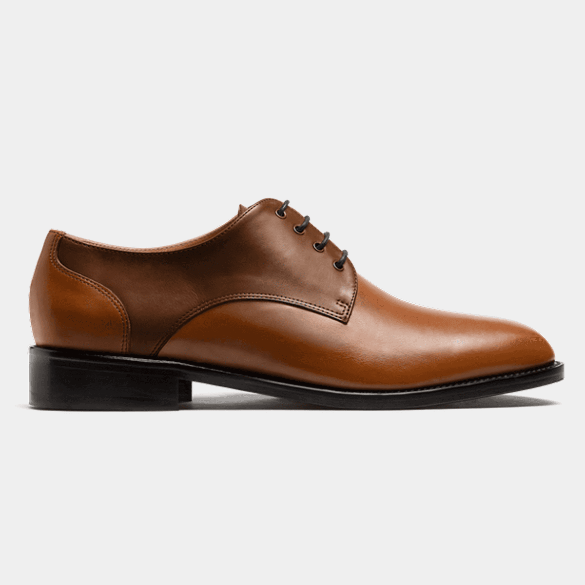 Derby shoes in brown leather