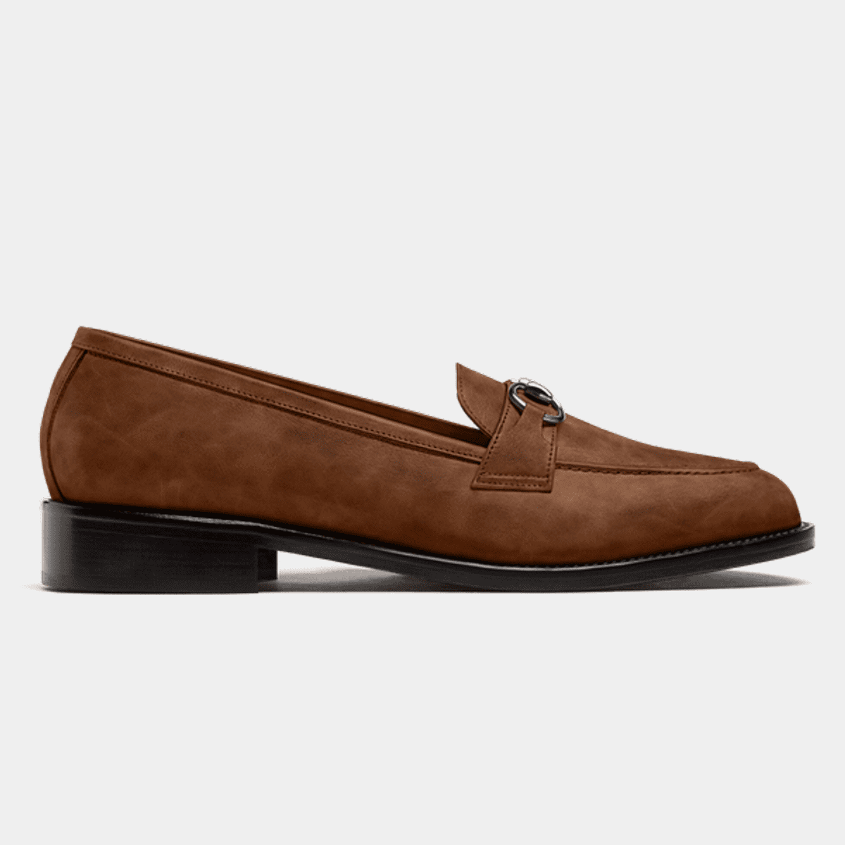Mocassins à Mors En Cuir Ciré Marron