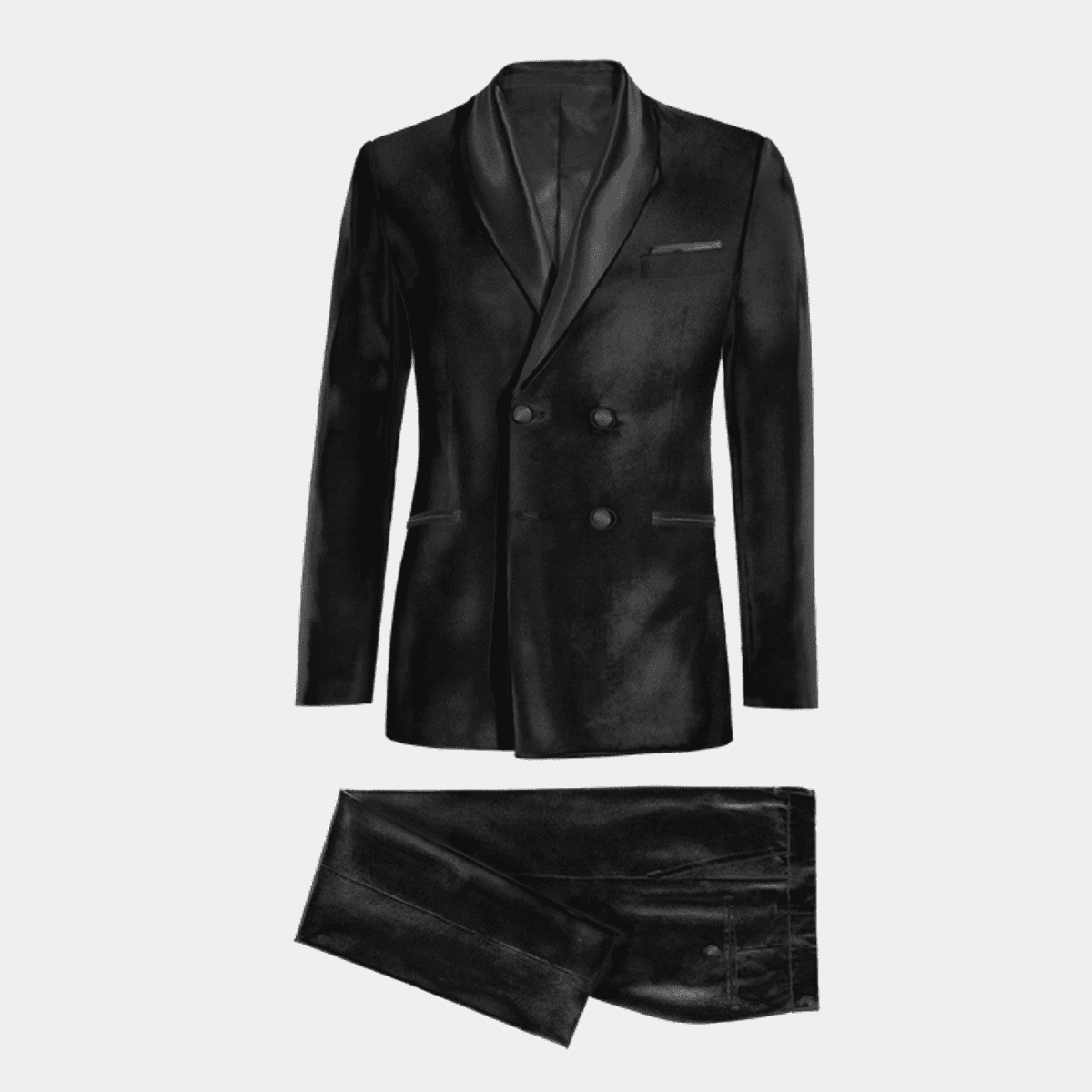 Black velvet double breasted Tuxedo Black velvet double breasted Tuxedo