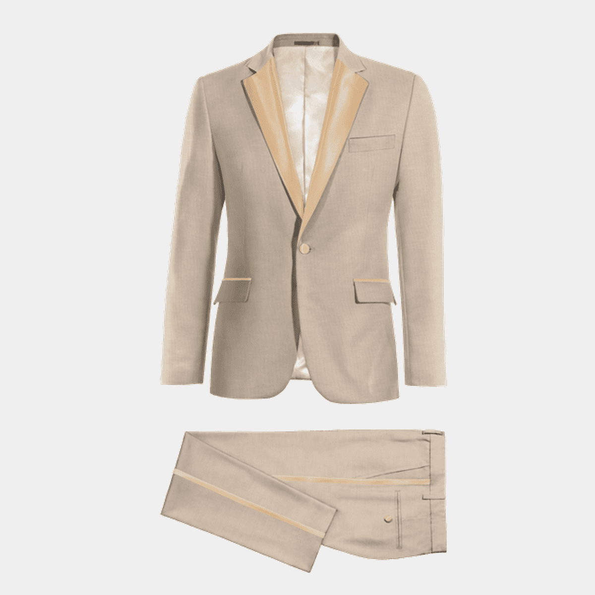 Esmoquin ligero beige esencial