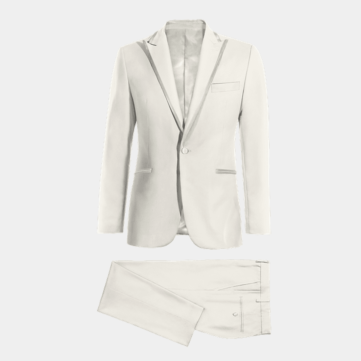 Ivory essential Tuxedo with peak lapel
