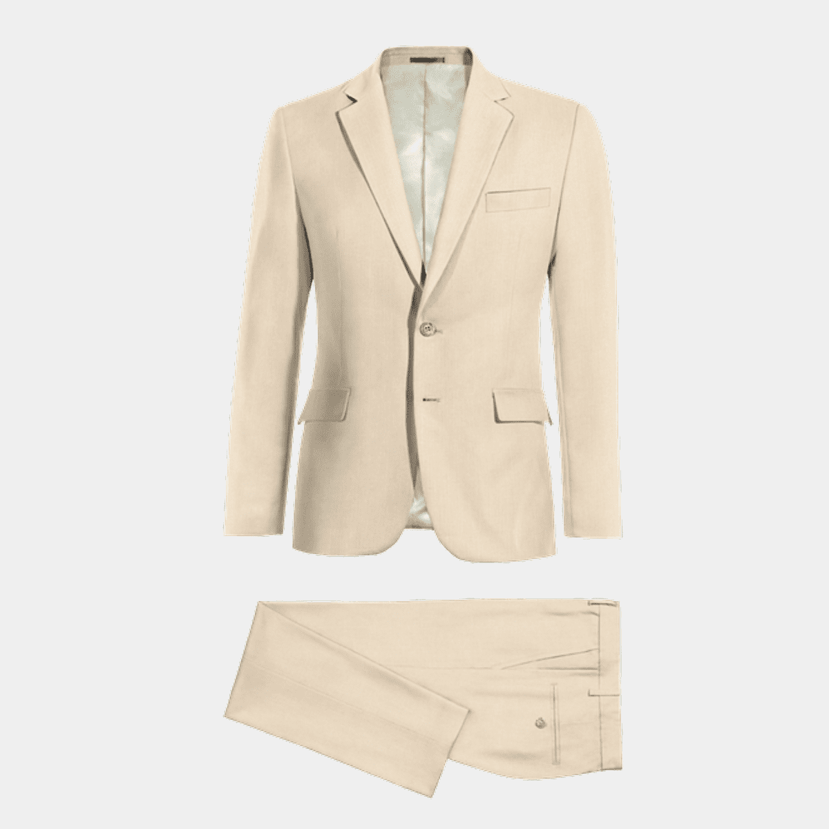 Cream wrinkle-free essential Suit