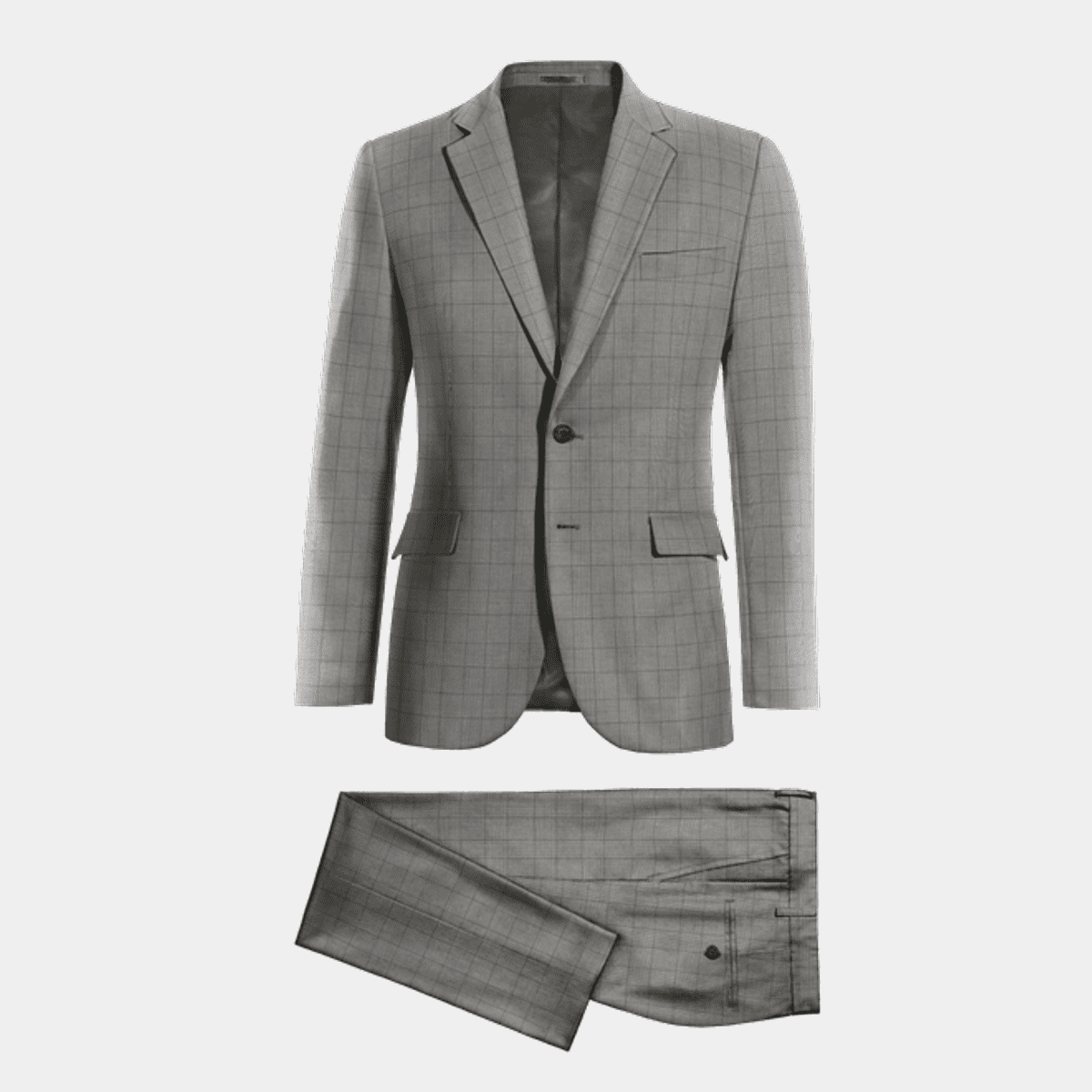Gray prince of wales essential Suit