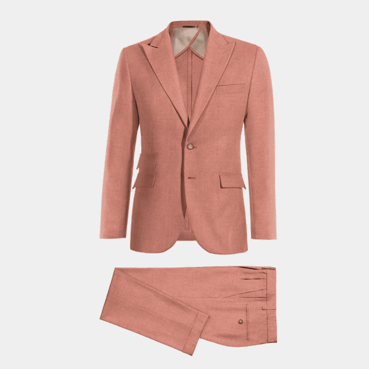 Light pink unlined lightweight linen Suit