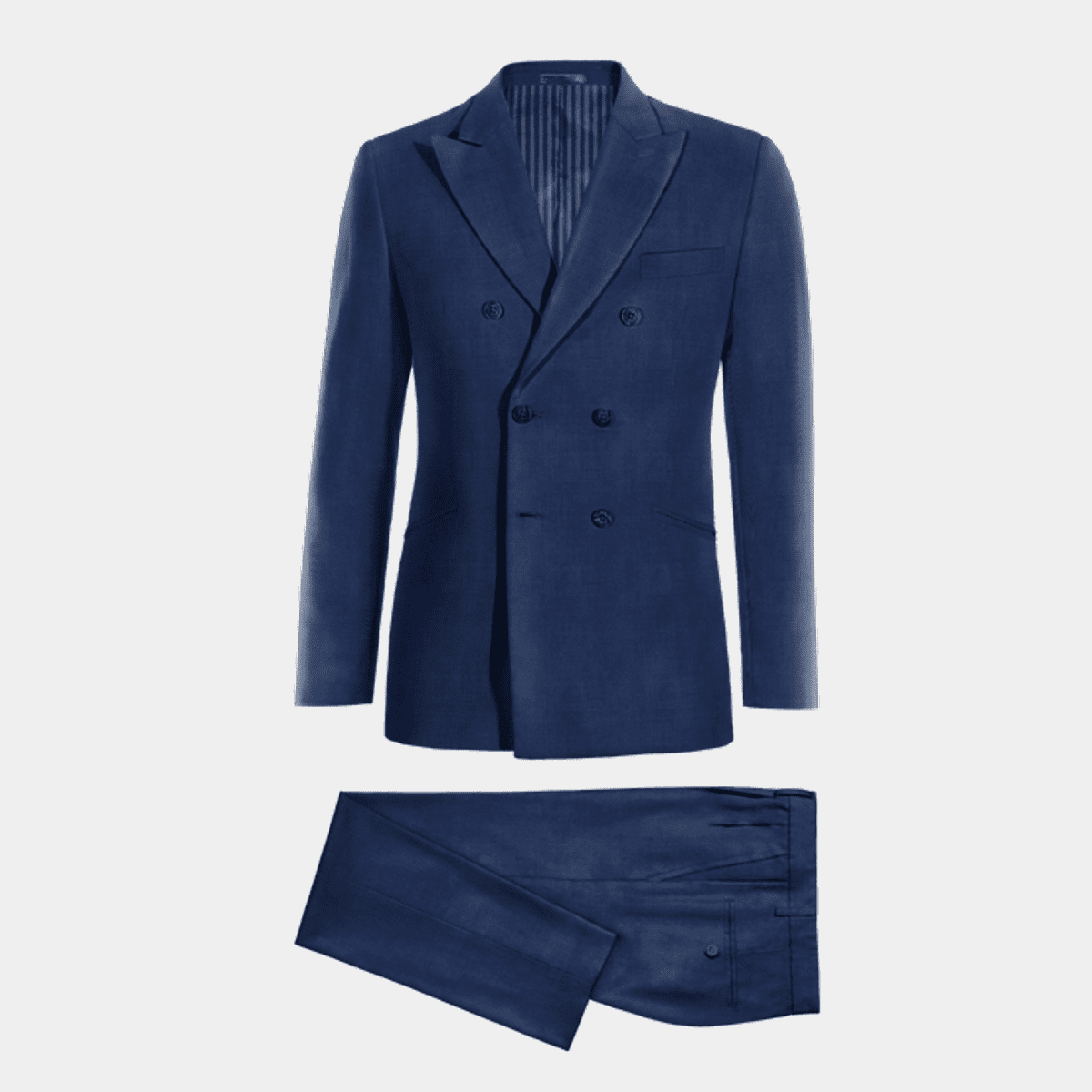 Cobalt blue double breasted Suit