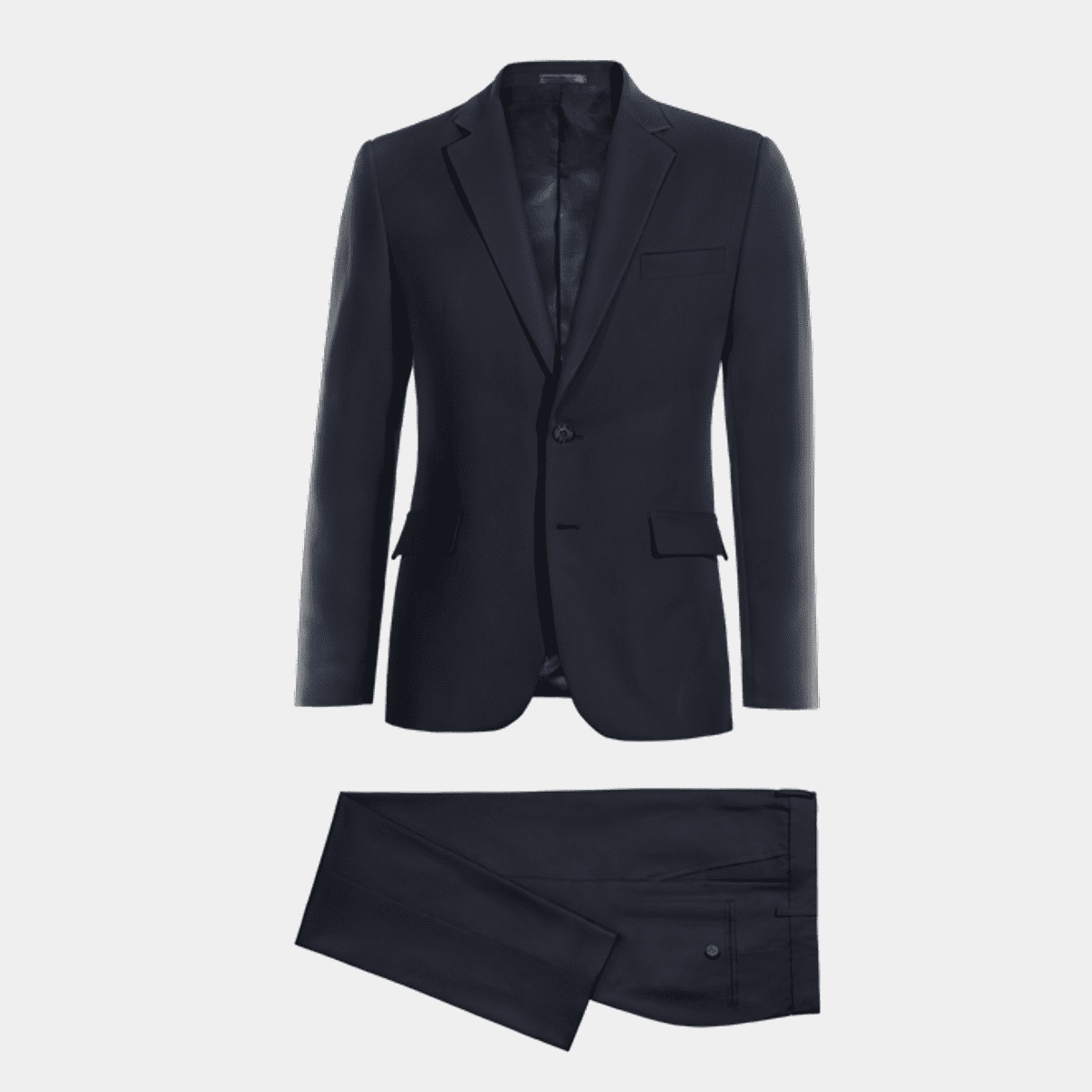 Navy blue stretch Merino Wool Suit