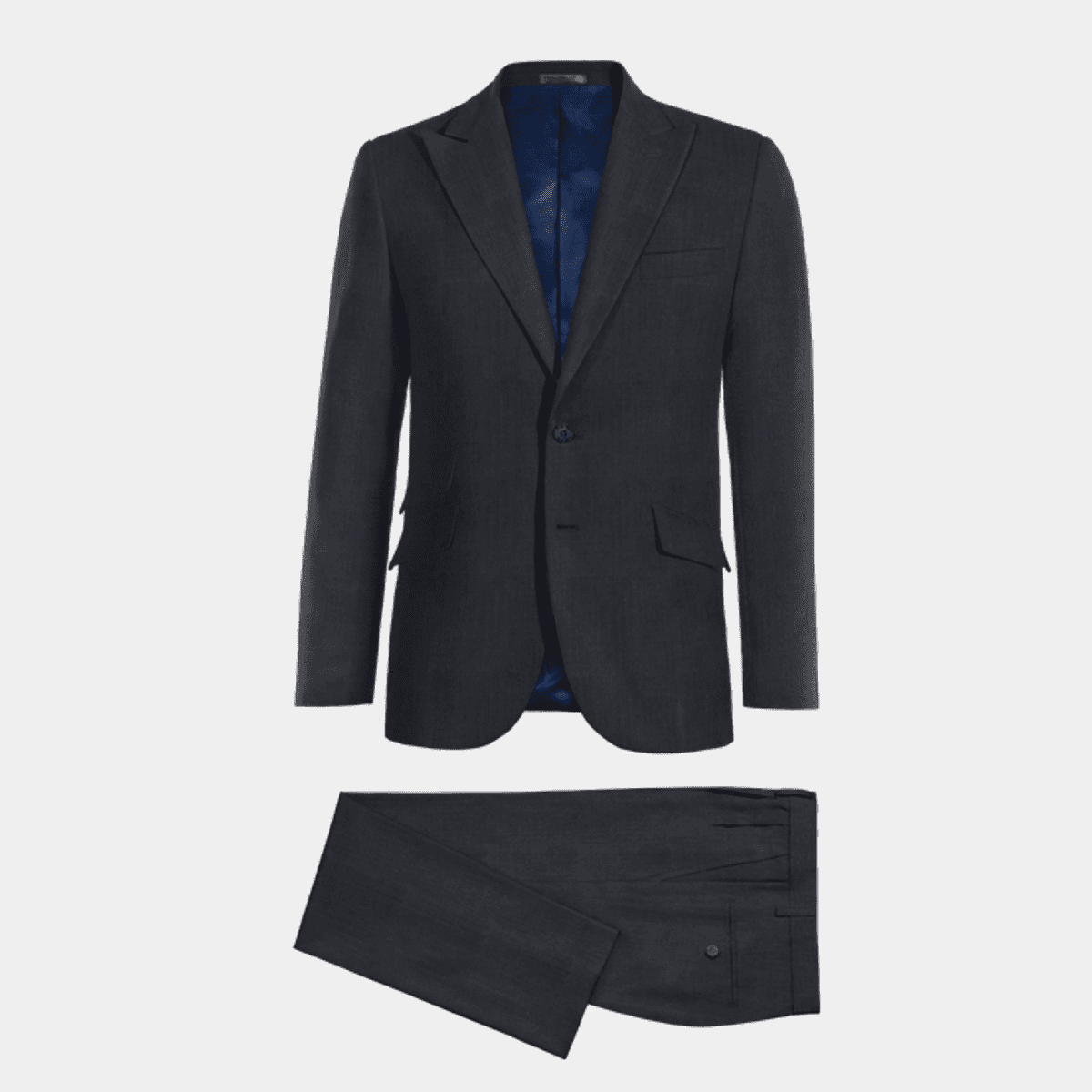 Navy blue super 100s Merino Wool Suit